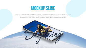 Skydiving premium PowerPoint Templates