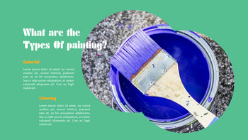Paint, painter PowerPoint Presentation Slides