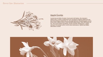 Flower Illustration Custom Google Slides