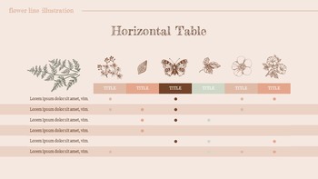 Flower Illustration Custom Google Slides