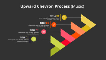Four Steps Chevron Process Diagram (Music)