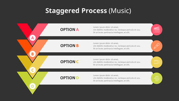 Four Steps Chevron Process Diagram (Music)