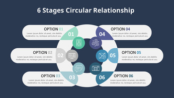 Pastel Tone Circular Relationship Diagram