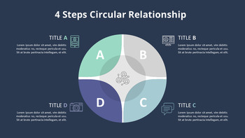 Pastel Tone Circular Relationship Diagram