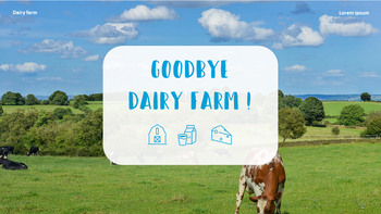 Dairy Farming Simple Templates Design