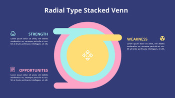Radial Stacked Bar Chart Diagram