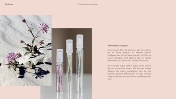 Perfume with Flower PowerPoint Templates