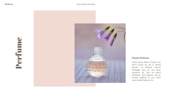 Perfume with Flower PowerPoint Templates