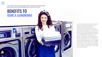 Laundry Shop PPT Background