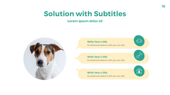 Pet Life Simple PowerPoint Template Design