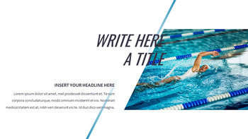 Aqua Swimming Business PowerPoint Template