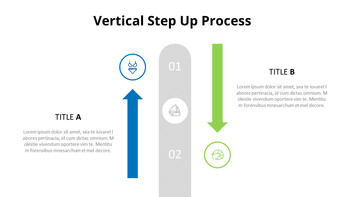 Opposing Arrows Comparison Diagram