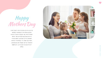 Warm Mothers Day PowerPoint Background Template Slides
