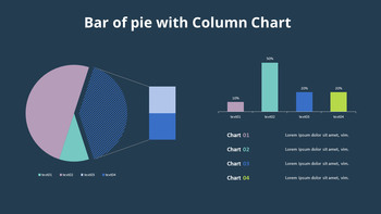Bar of Pie Combination Chart