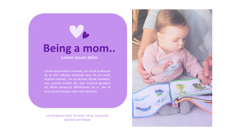 Being a Mom PowerPoint Business Templates