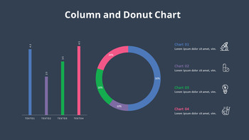 Doughnut with Column Mix Chart