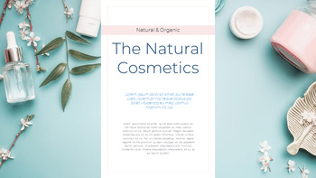 Natural Cosmetic Presentation PPT