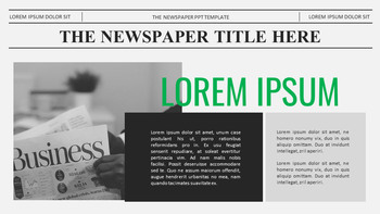 Newspaper Easy Google Slides Template