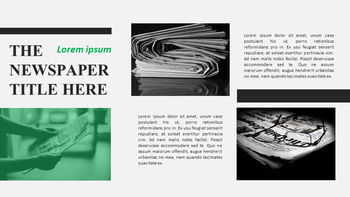Newspaper Easy Google Slides Template