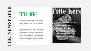 Newspaper Easy Google Slides Template
