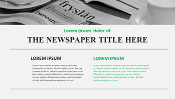 Newspaper Easy Google Slides Template