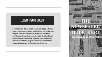 Newspaper Easy Google Slides Template