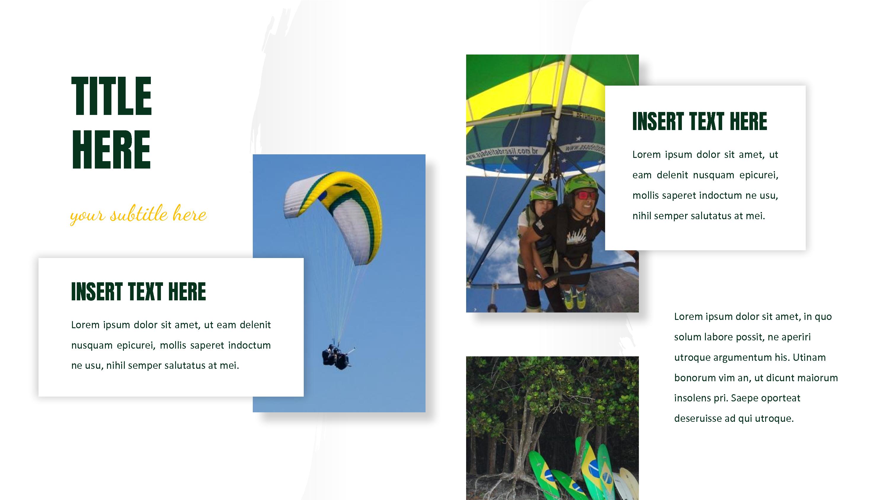 Viva Brazil Simple Google Slides Templates