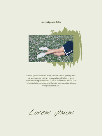 Fresh Spring Concept Vertical PowerPoint Template Slides