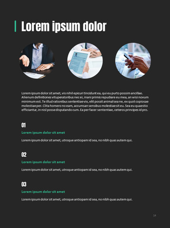 Vertical Multipurpose Simple Slides Design