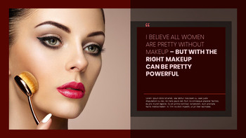 Beauty Makeup PowerPoint Templates Multipurpose Design