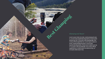 Glamping Theme PPT Templates