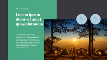 Glamping Theme PPT Templates