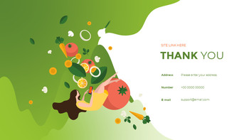 Healthy Food Order Online PowerPoint to Google Slides