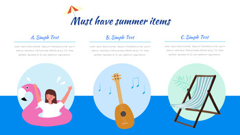 Summer Illustration Presentation Google Slides Templates