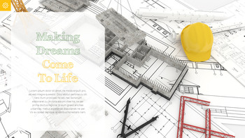 Architecture Blueprints PowerPoint Slides