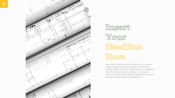 Architecture Blueprints PowerPoint Slides