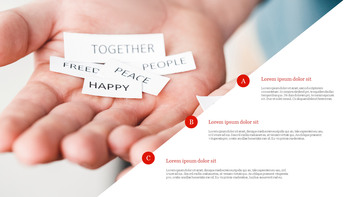 Say No to Racism Simple PowerPoint Template Design