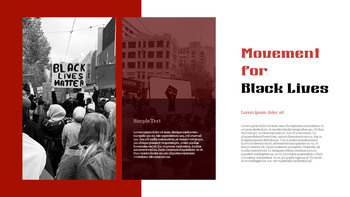 Say No to Racism Simple PowerPoint Template Design