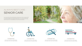 Senior Care Business PowerPoint Templates