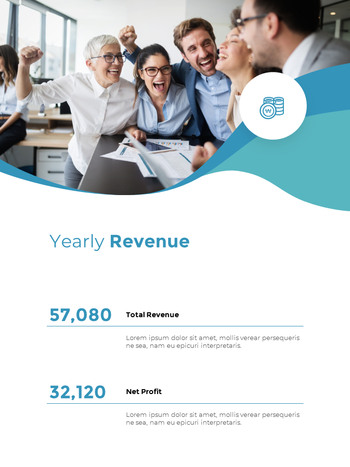 Wave Design Annual Report Simple Templates Design