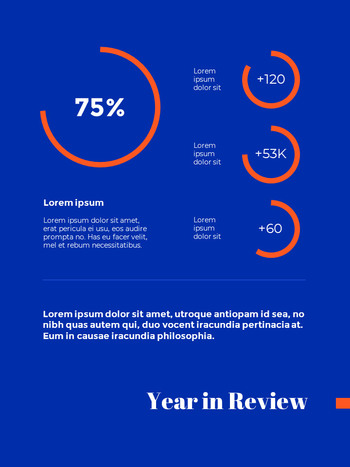 Blue Background Concept Annual Report Best PPT Templates