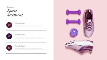 Women's Sports Wear Google Slides Template Design