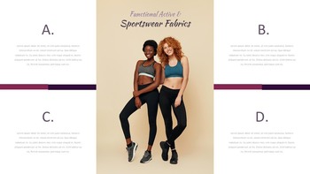 Women's Sports Wear Google Slides Template Design