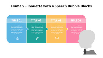 Human Silhouette with Text Boxes Diagram