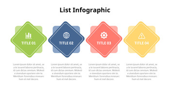 Polygon Infographic List Diagram