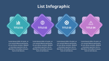 Polygon Infographic List Diagram