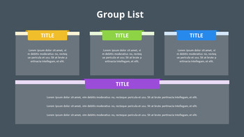 Various Type of 4 Box List Diagram