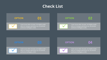 Various Type of 4 Box List Diagram
