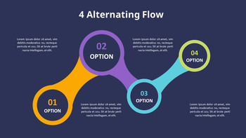 Connected Circles List Diagram