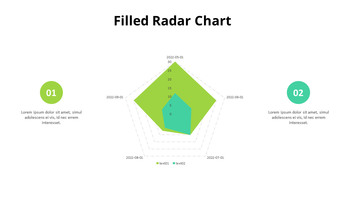 Filled Radar Chart with Text